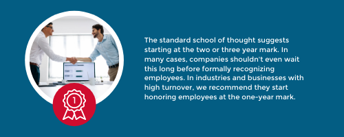 Years of Service: Traditional Work Anniversary Awards