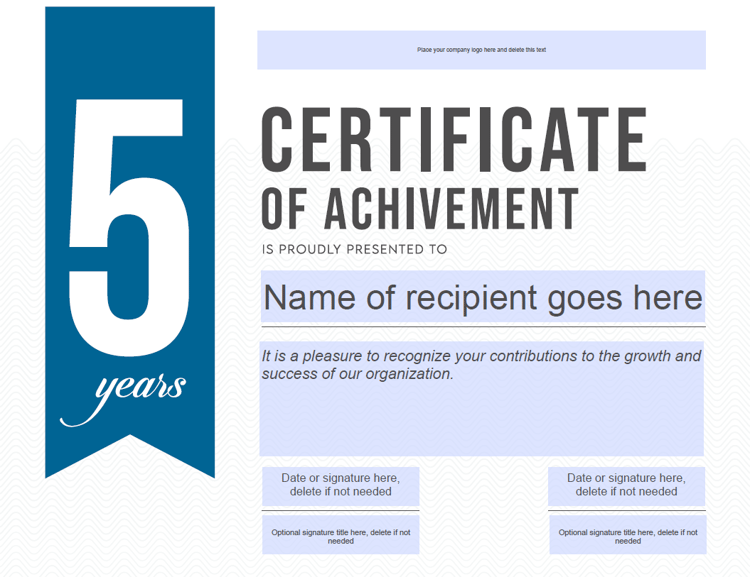 Service Anniversary Awards: 5 Letter of Appreciation Templates